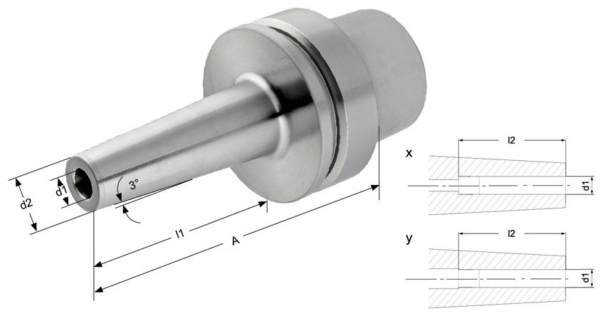 HÅLLARE 915 D8 L1=75 HSK63E l Edeco Tool AB
